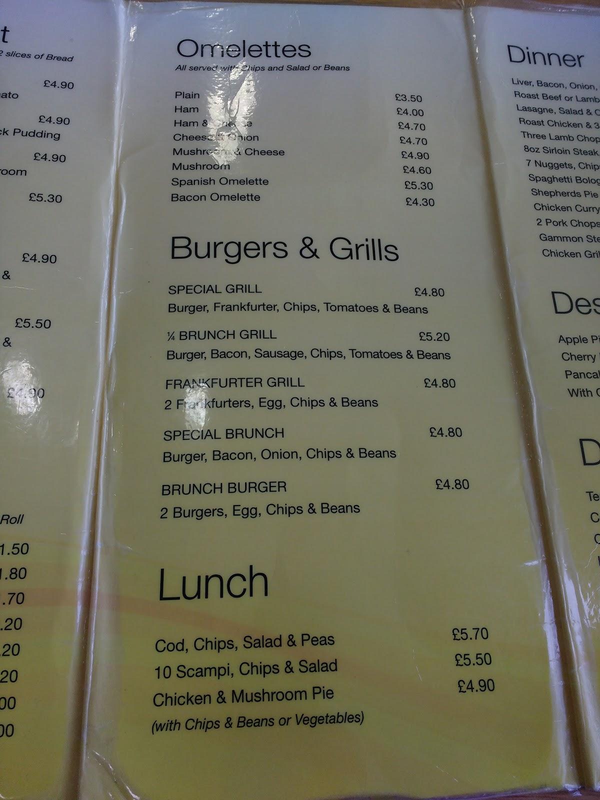 Menu at Canary Cafe & Restaurant, South Croydon