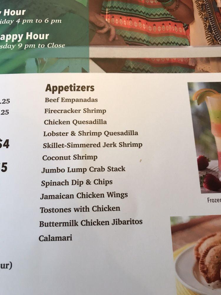 Menu at Bahama Breeze pub & bar, Tukwila