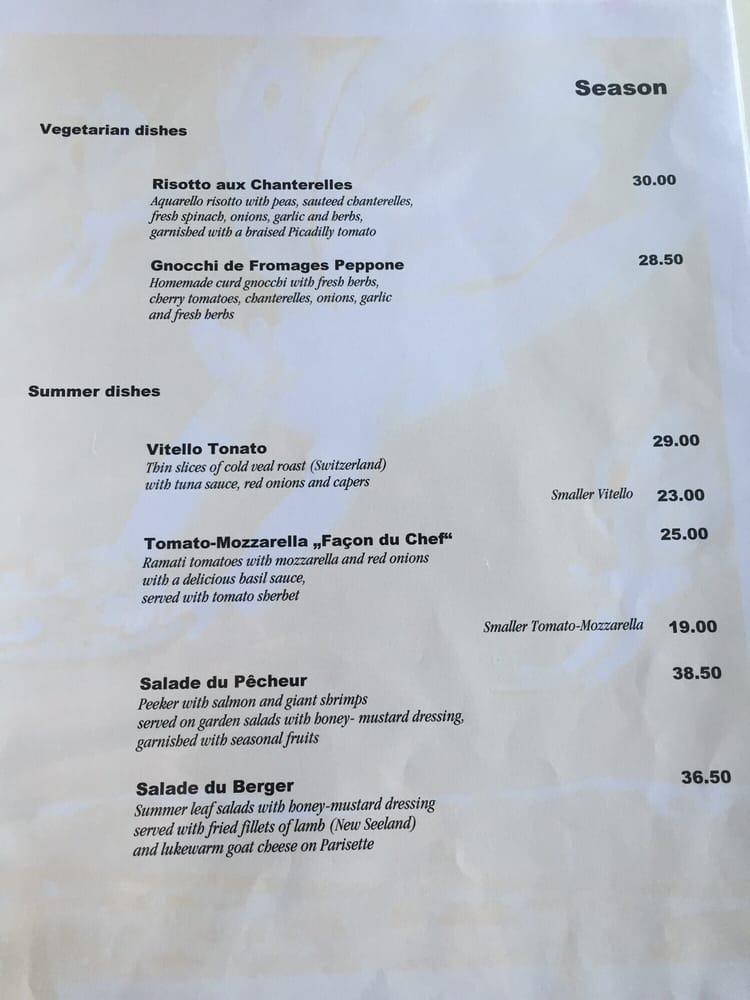 Speisekarte von Restaurant Die Waid, Zürich
