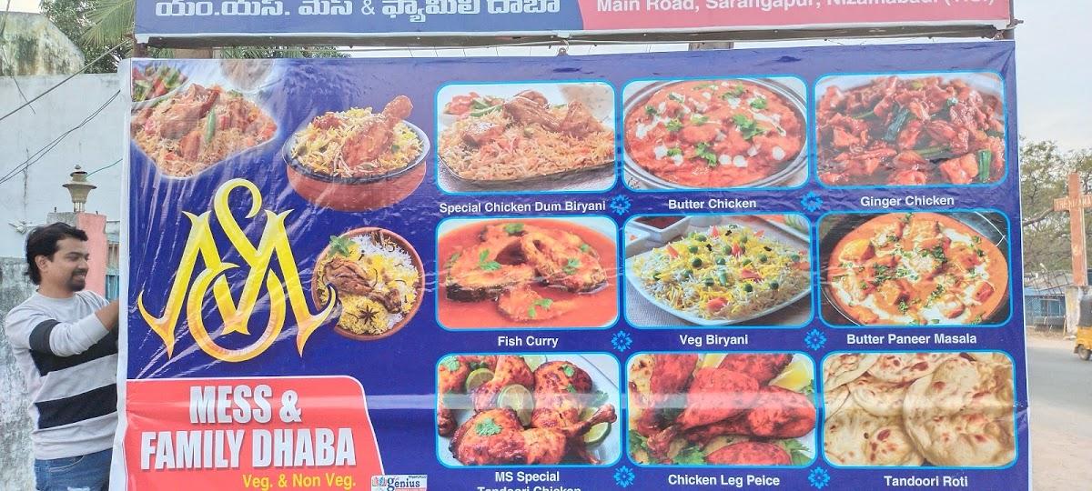 Menu at MS Mess & Family Dhaba, Nizamabad