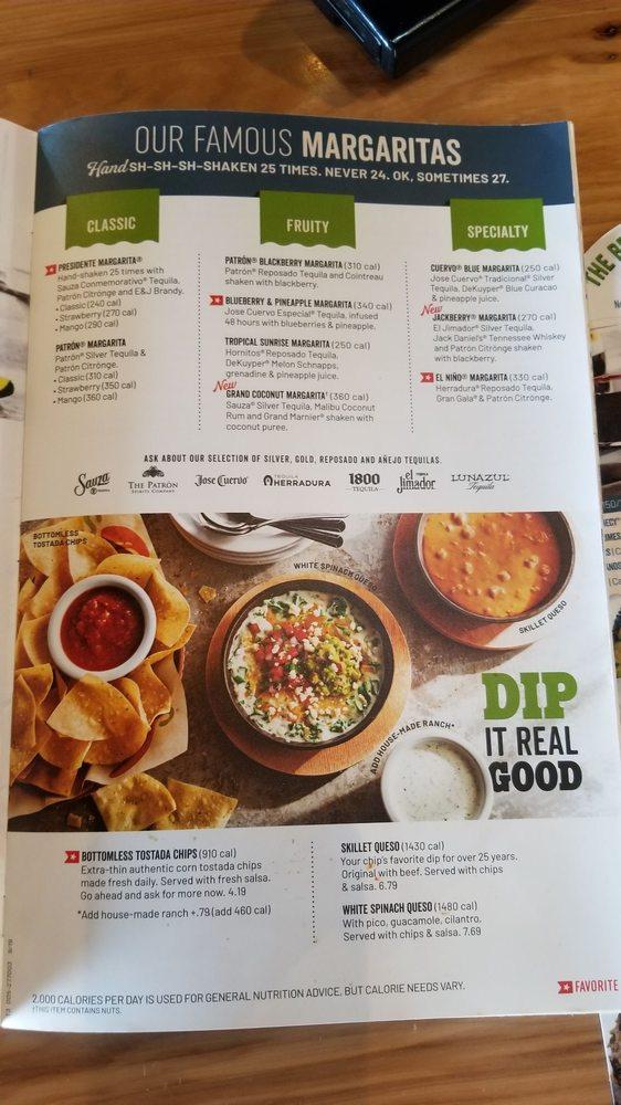 Menu at Chili's Grill & Bar, Sheridan, River Point Pkwy