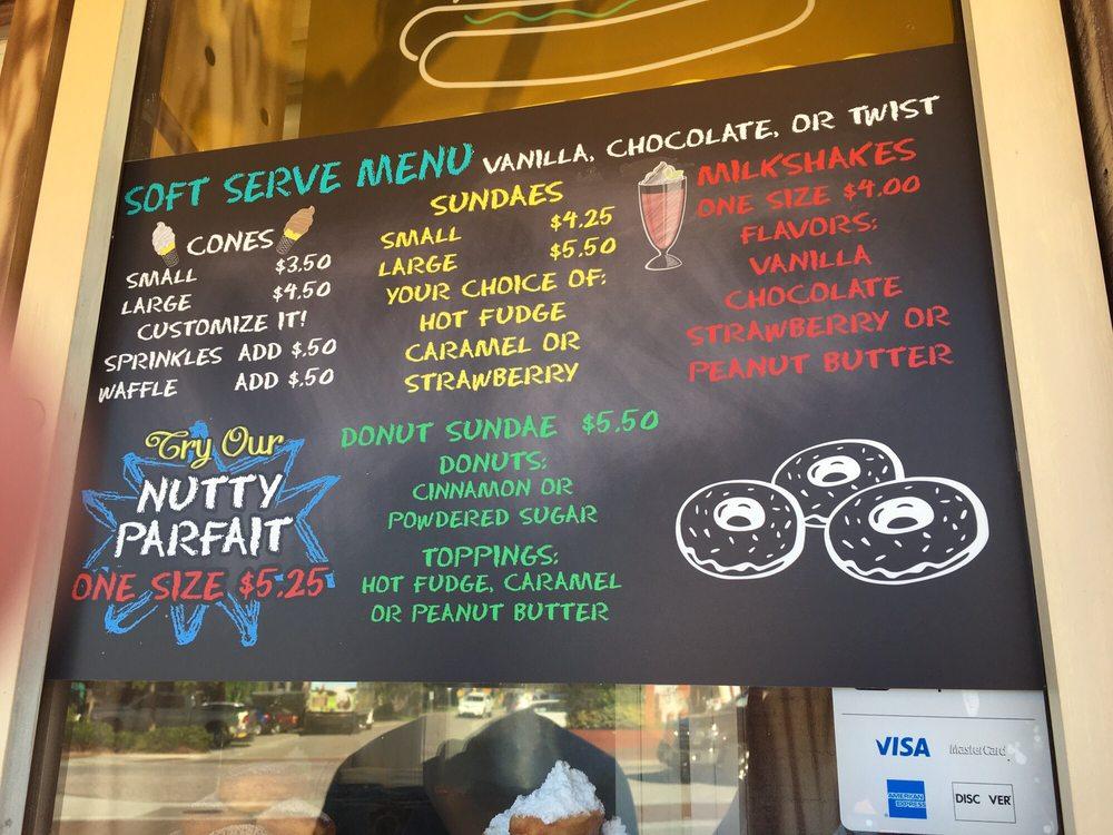 Menu at Meaney's Mini Donuts & Coffee House, Siesta Key, 205 Canal Rd