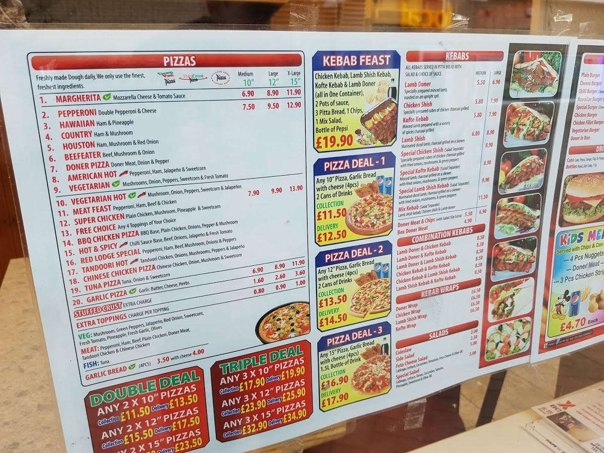Menu at Red Lodge Pizza & Kebab Shop restaurant, Red Lodge