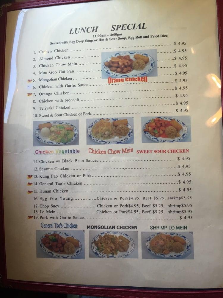 Menu at Big Wa Chinese Restaurant, Casa Grande