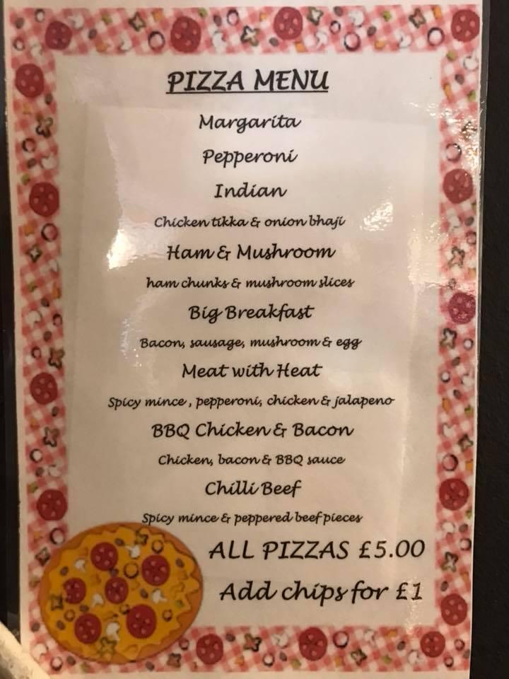 Menu at Thornton Arms pub & bar, Burnley