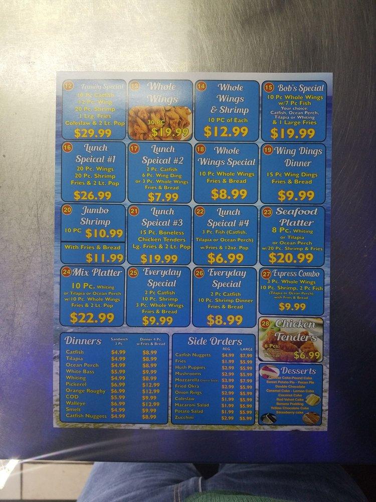 Menu at Express Fish & Chicken restaurant, Ypsilanti Charter Township