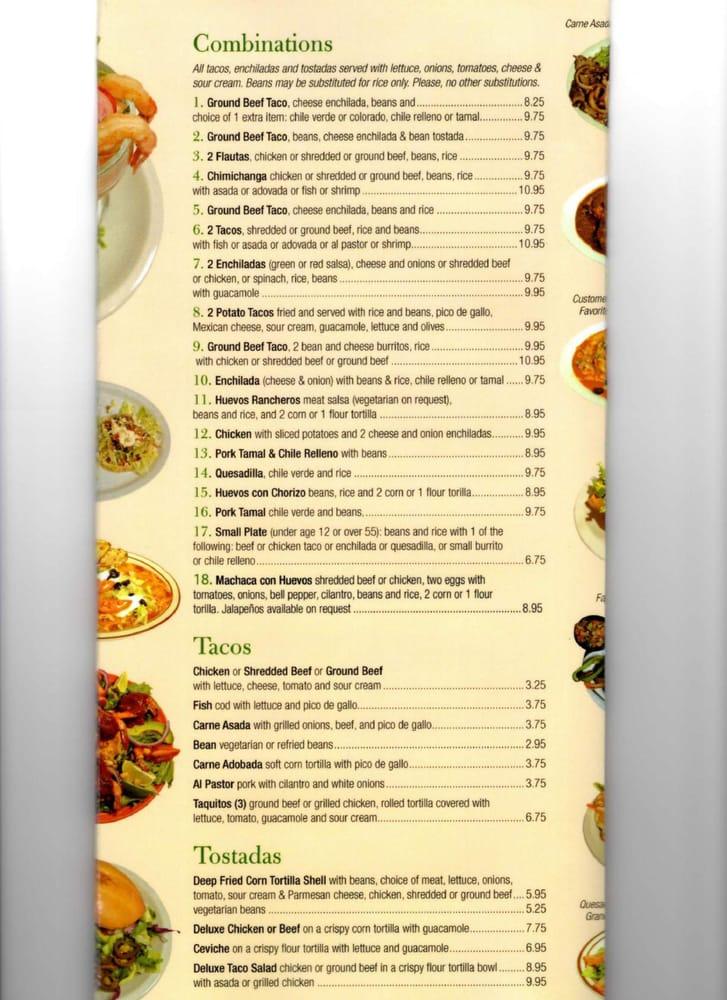 Menu at Fiesta Grill & Cantina restaurant, Arcata, Janes Rd