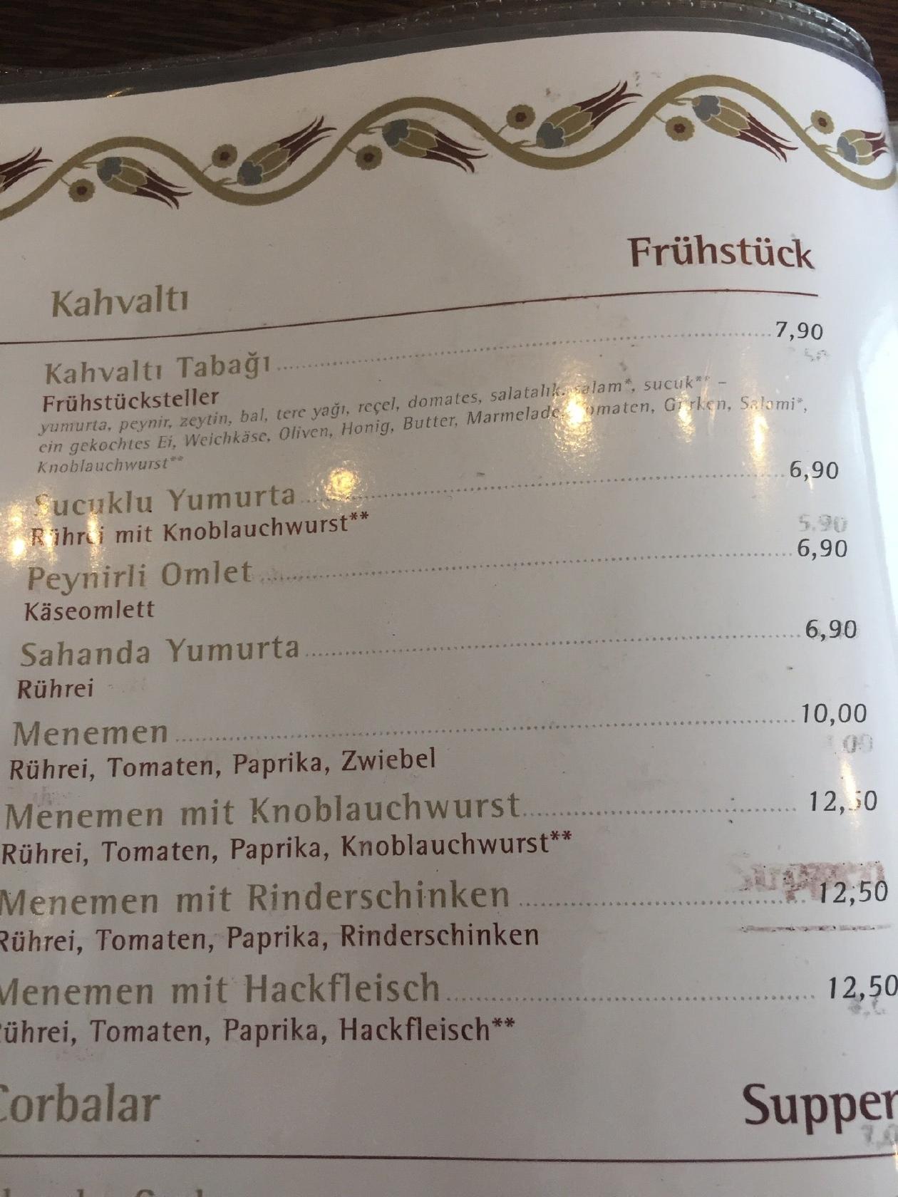 Speisekarte von Lalezar Restaurant, Hanau