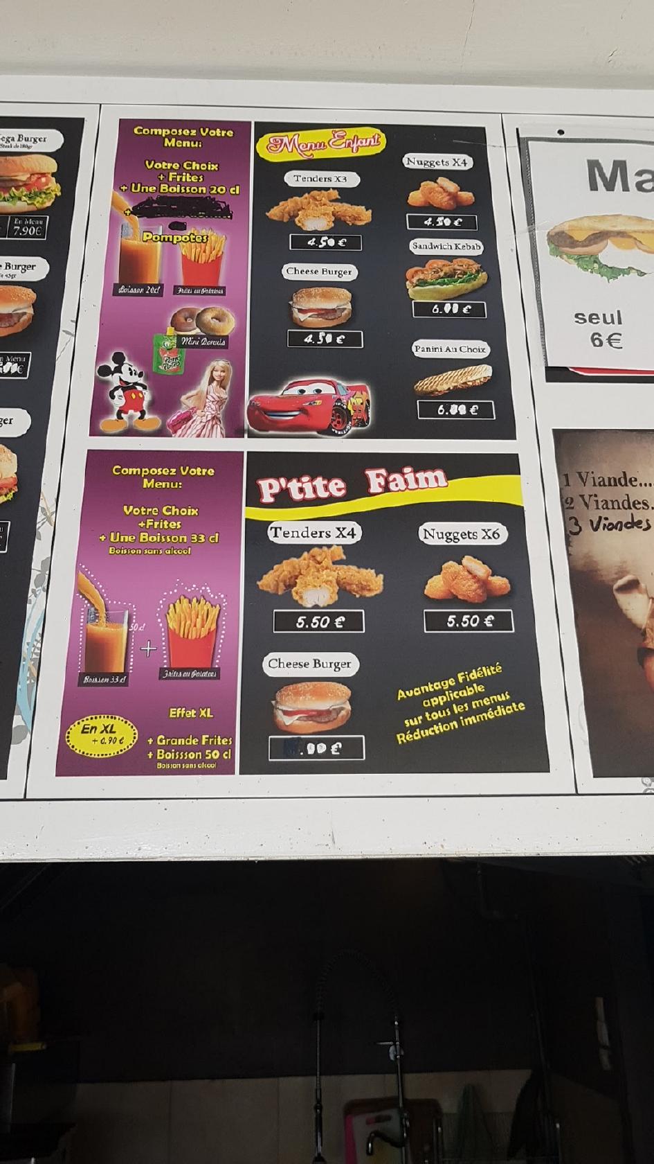 Menu at MB.kebab (chez mona), Vimoutiers