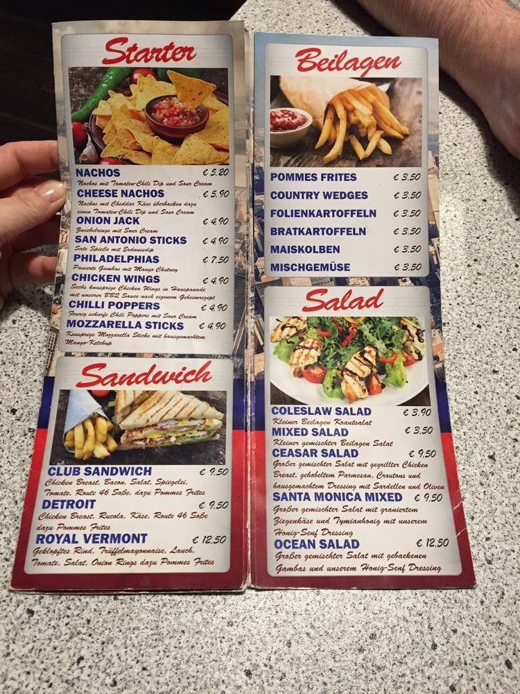 Speisekarte von Route 46 Düsseldorf fast Food, Düsseldorf