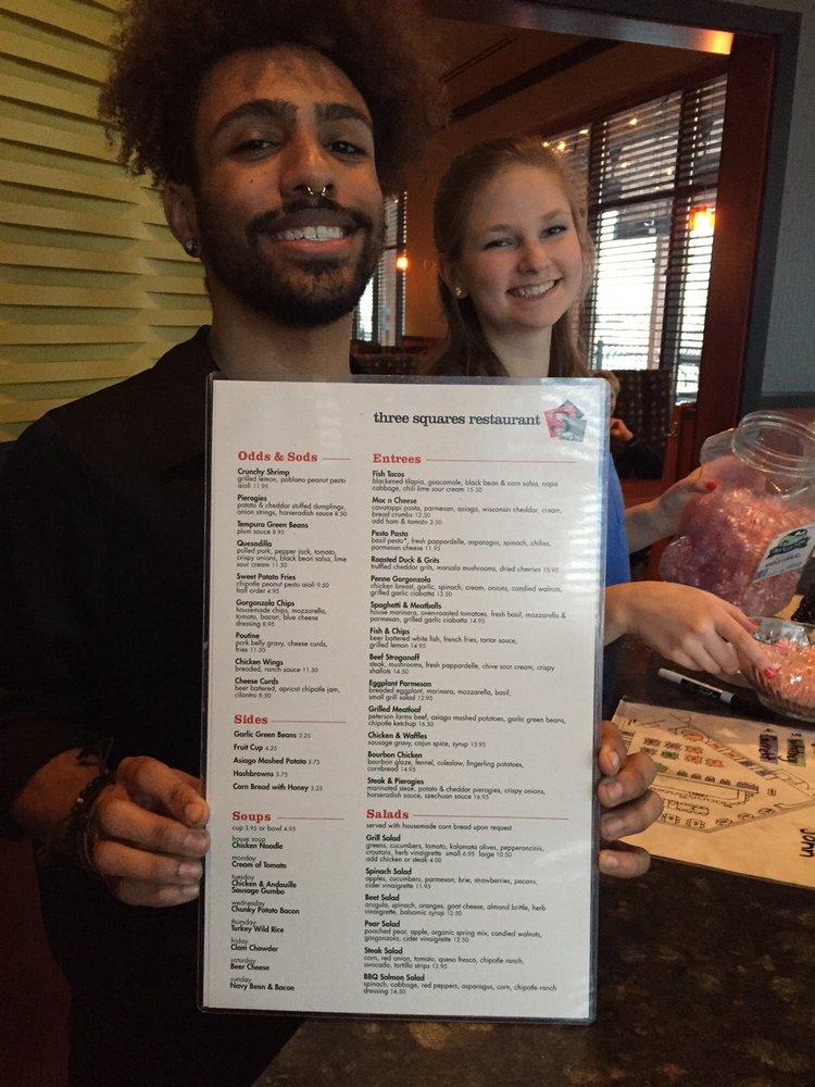 Menu at 3 Squares Restaurant, Maple Grove
