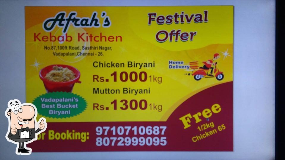 Afrah Kebab Kitchen, Chennai - Restaurant reviews