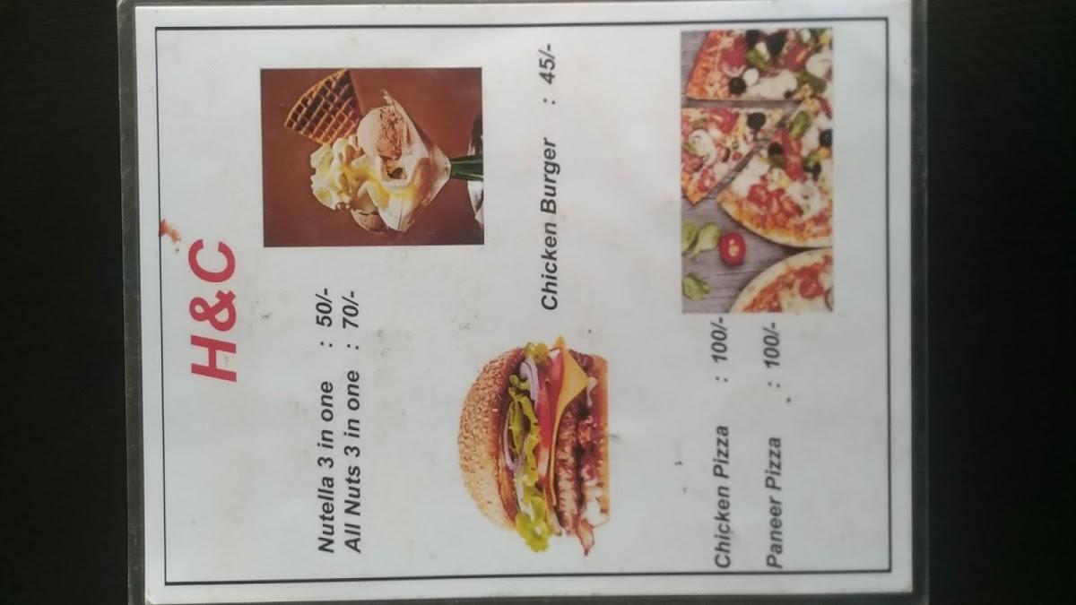 Menu at Hitler and Chaplin, Giddalur