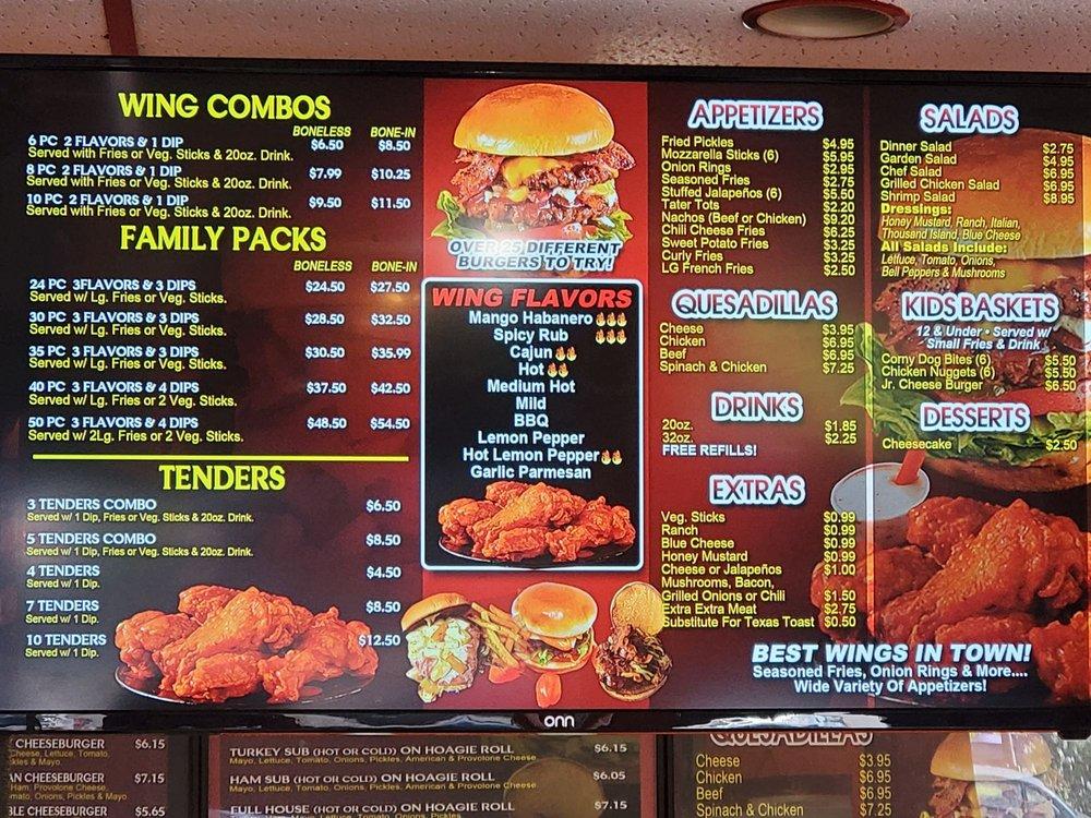 Menu at JIMMY'S BIG BURGERS restaurant, Arlington, E Abram St #100