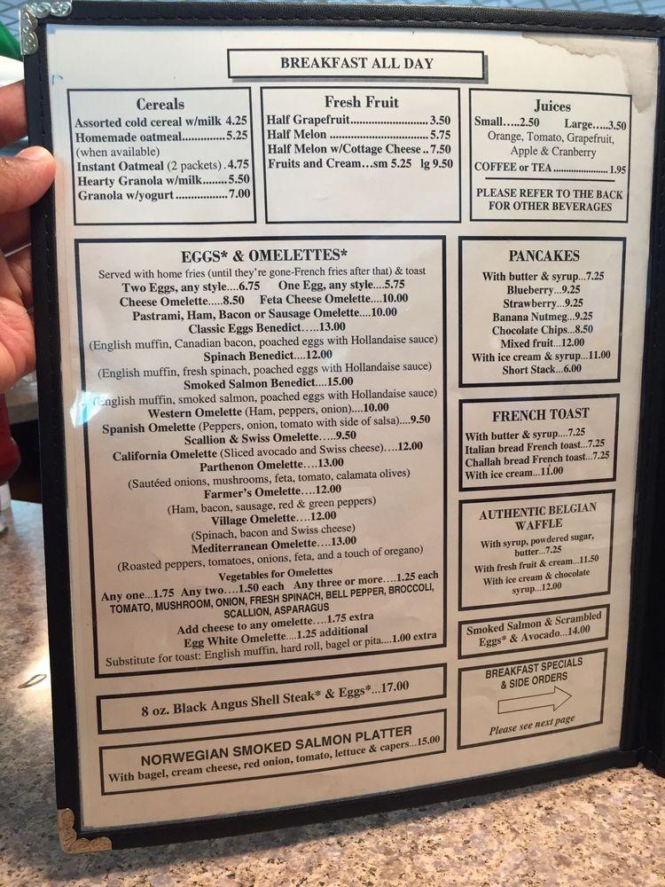 Menu at John Papas Cafe, East Hampton