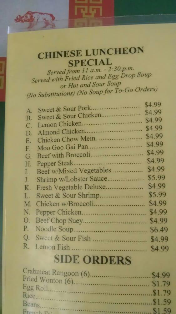 Menu at La Chinita's Restaurant, San Antonio