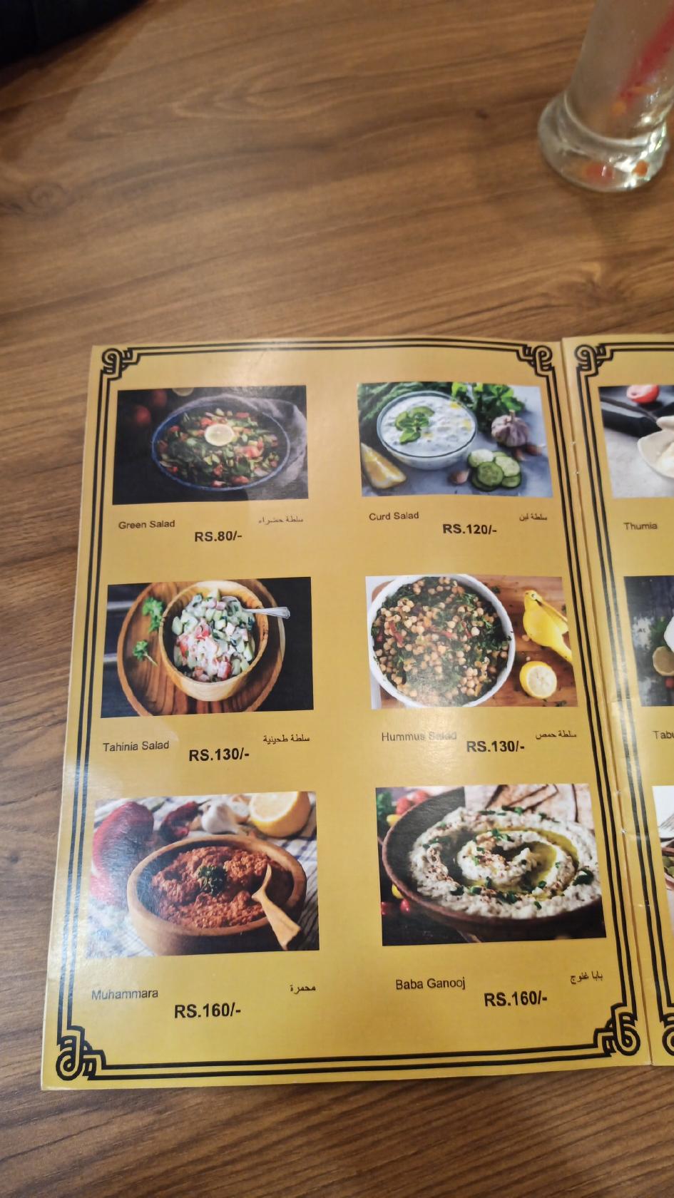 Menu at MIDDLE EAST RESTAURANT, Bengaluru