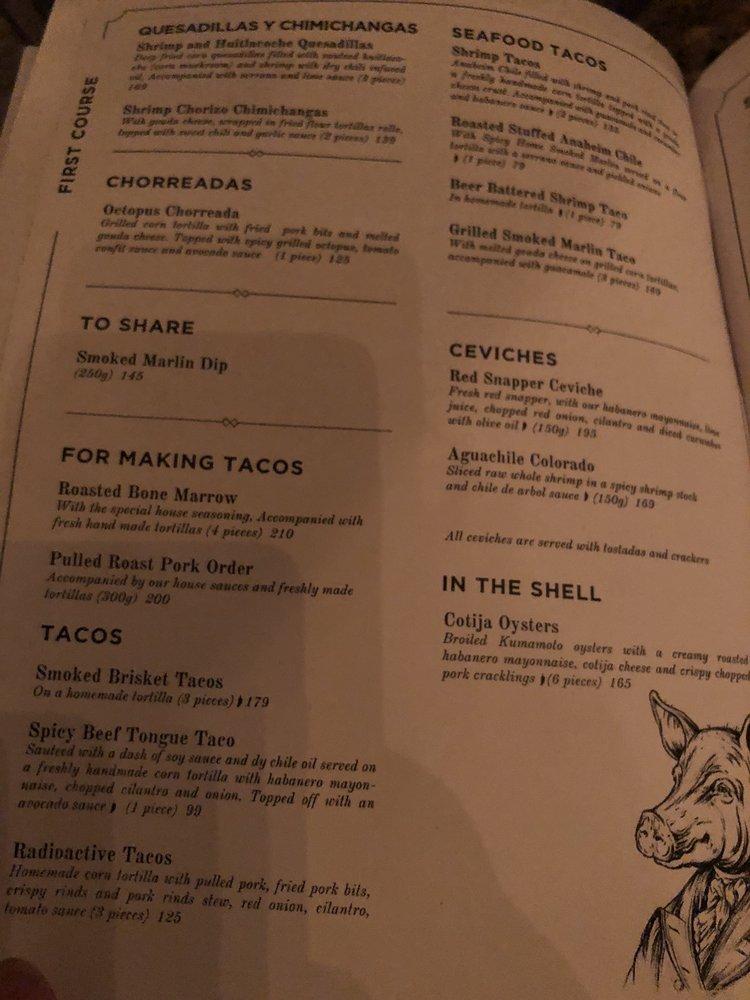 Menu at El Presidio Cocina de México restaurant, Mazatlán, Blvd. Niños ...