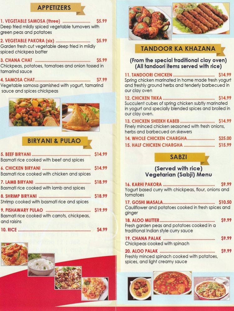 Menu at Laziza Cuisine restaurant, Williamsport