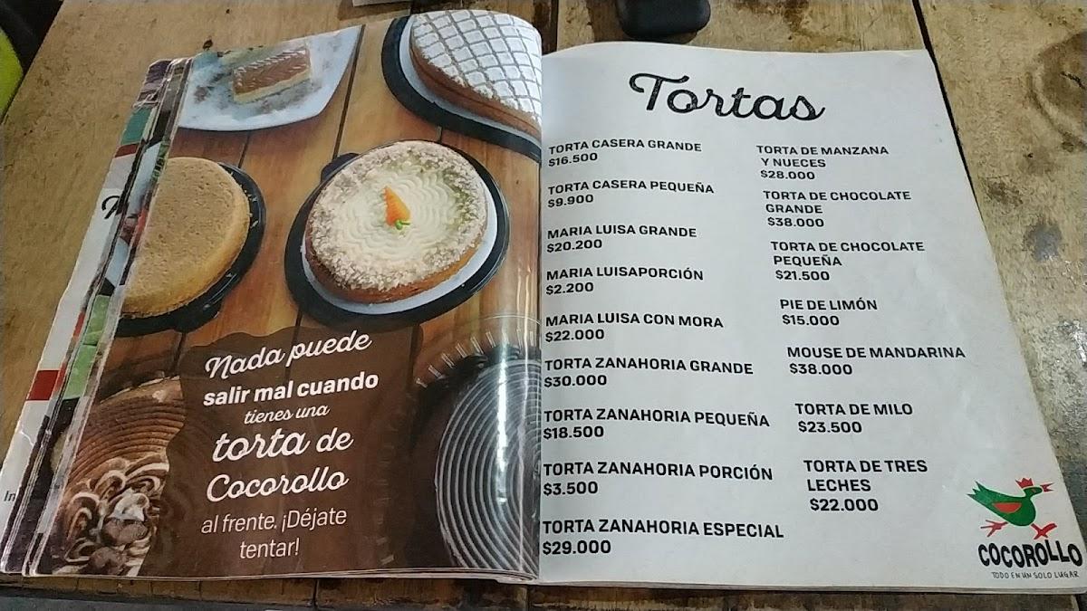 Carta del restaurante Mi Gallo Tuerto, Copacabana, 25