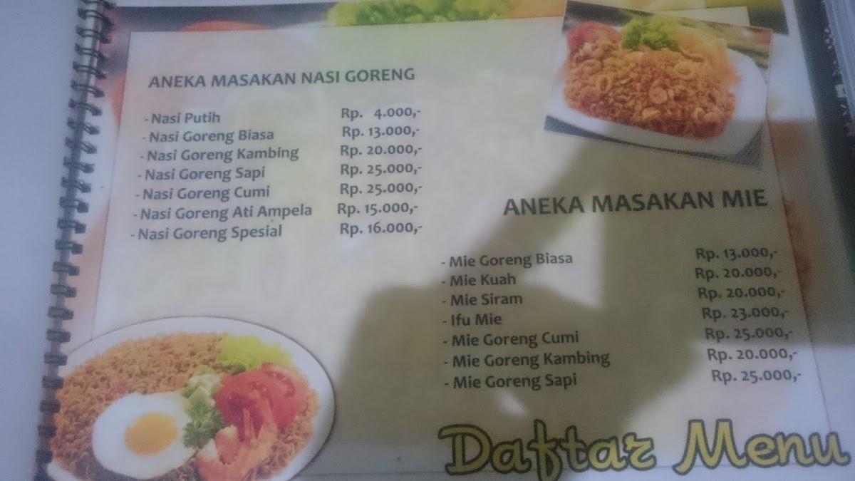 Menu at RM. kencana Indah restaurant, Pagar Alam