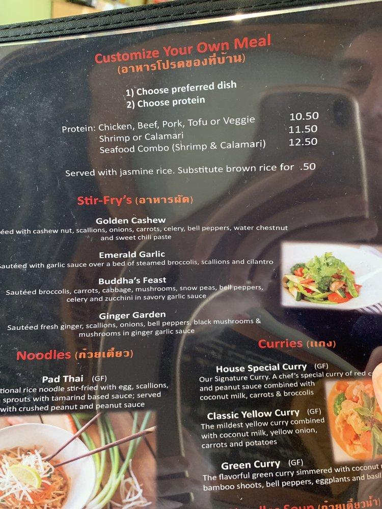 Menu at Thai the Knot Asian kitchen restaurant, Newberg