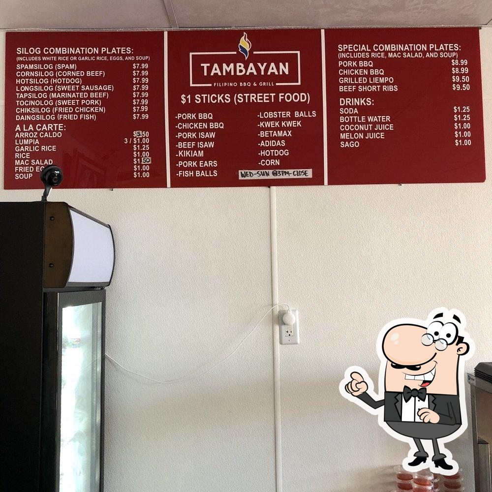 Tambayan Filipino Bbq & Grill, Spring Valley - Restaurant menu, prices ...