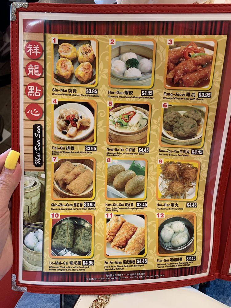 Menu at Mai Dim Sum restaurant, Hanover