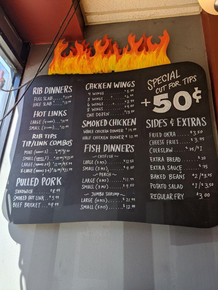 Menu at Honey 1 BBQ, Chicago, 746 E 43rd St