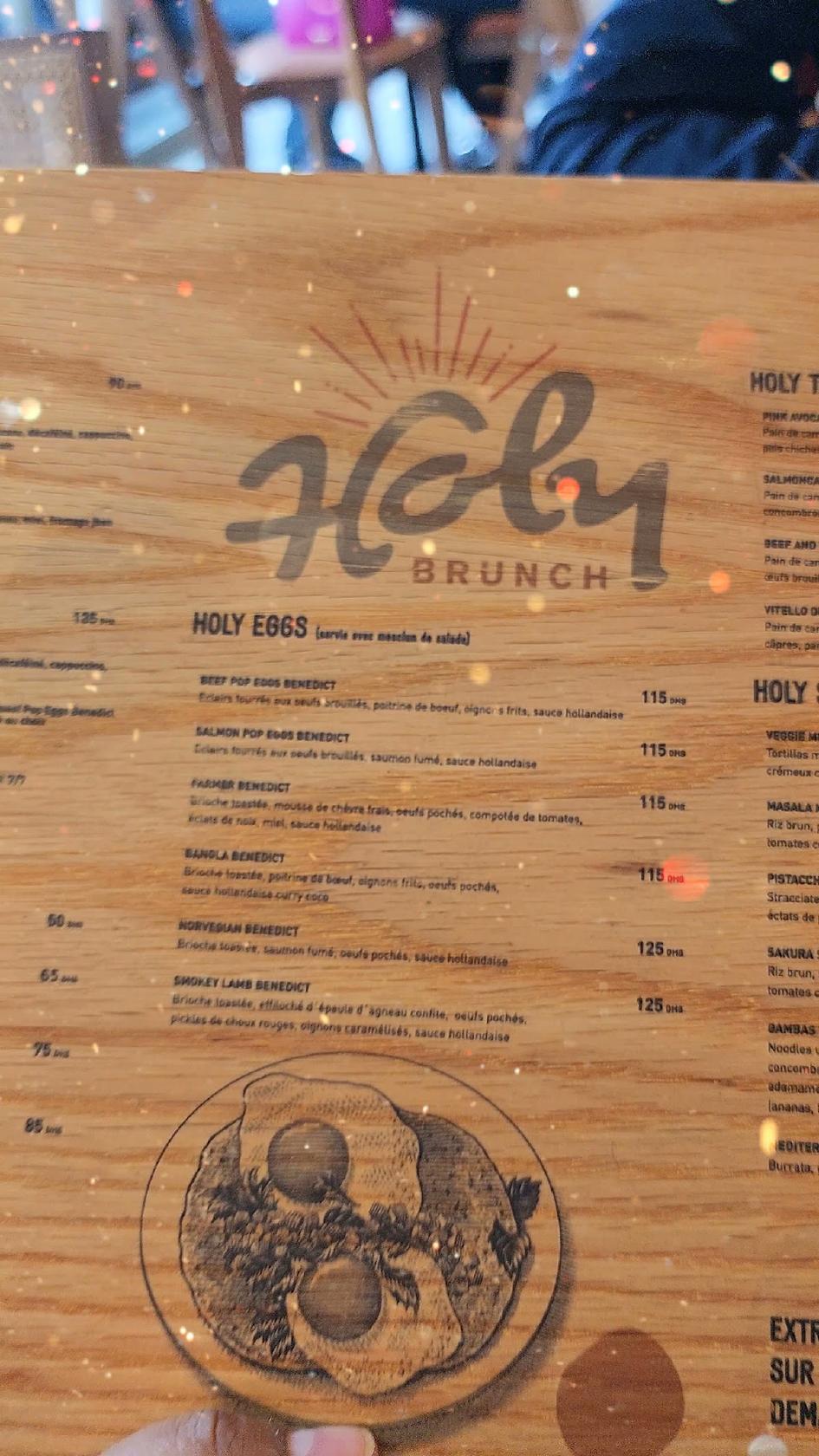 Speisekarte von Holy Brunch restaurant, Casablanca