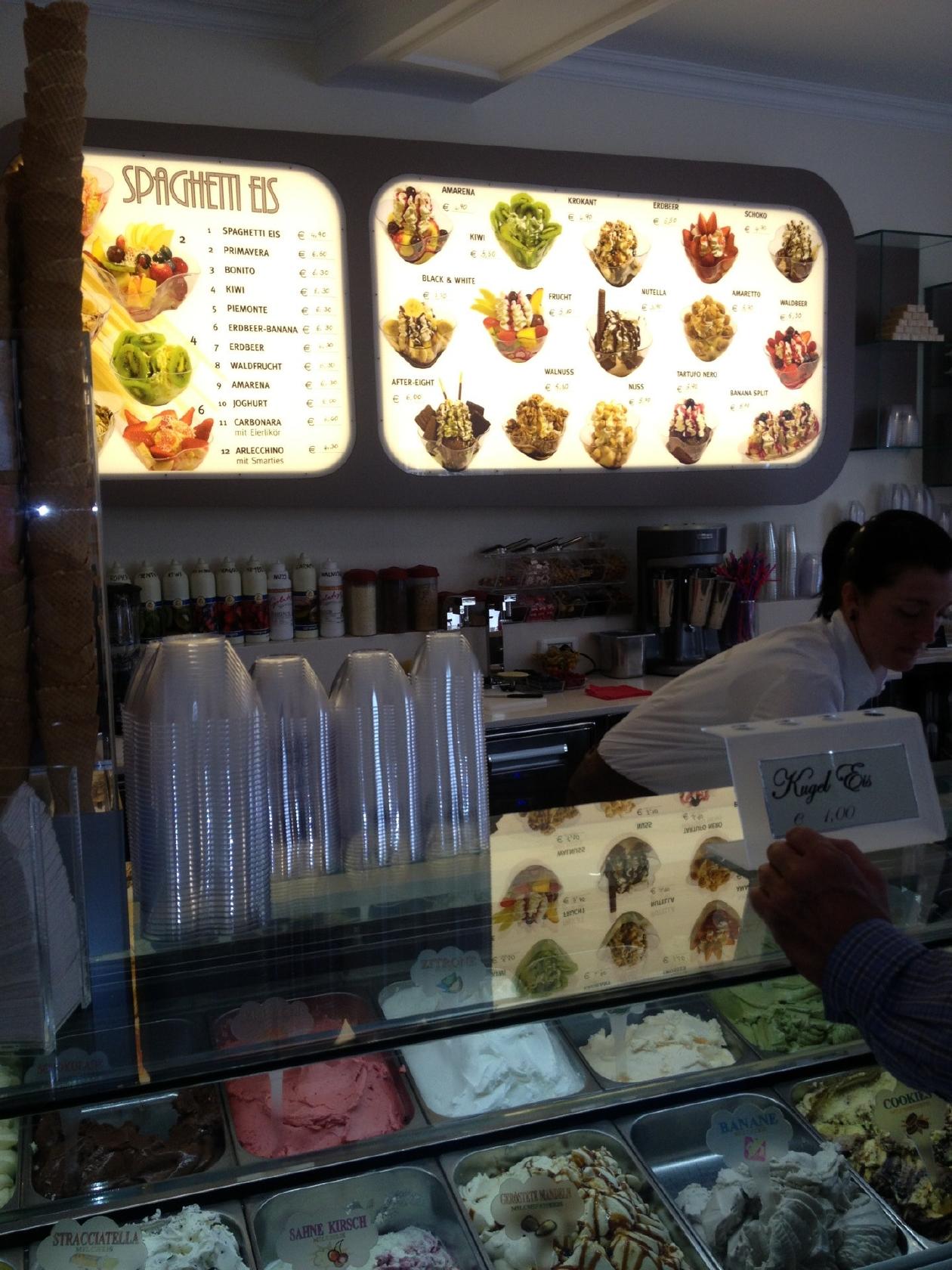 Menu at Eis Café Pinalto cafe, Wiesbaden, Marktstraße 8