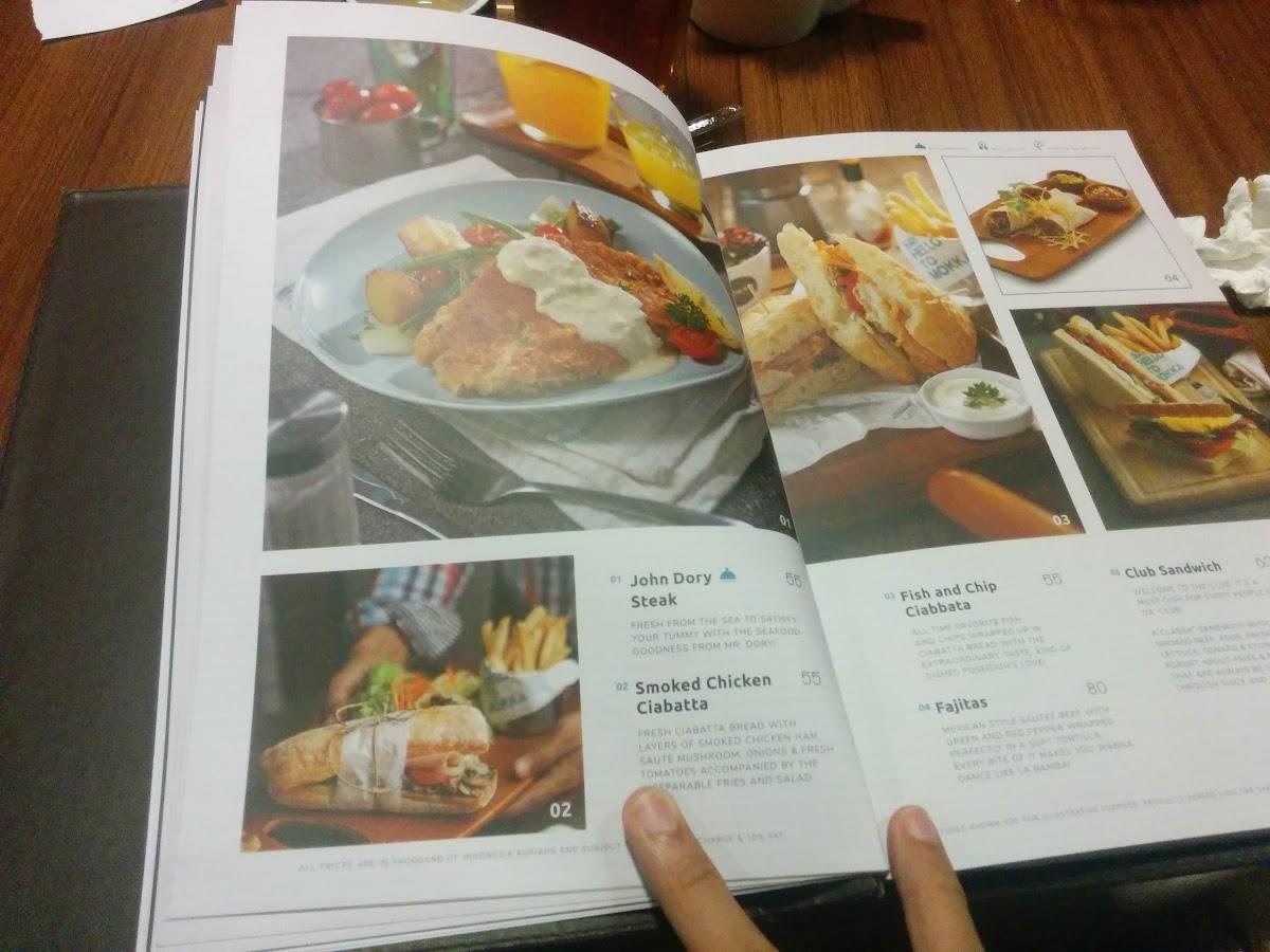 Menu at Mokka Coffee cafe, South Jakarta, Jl. Epicentrum Sel.