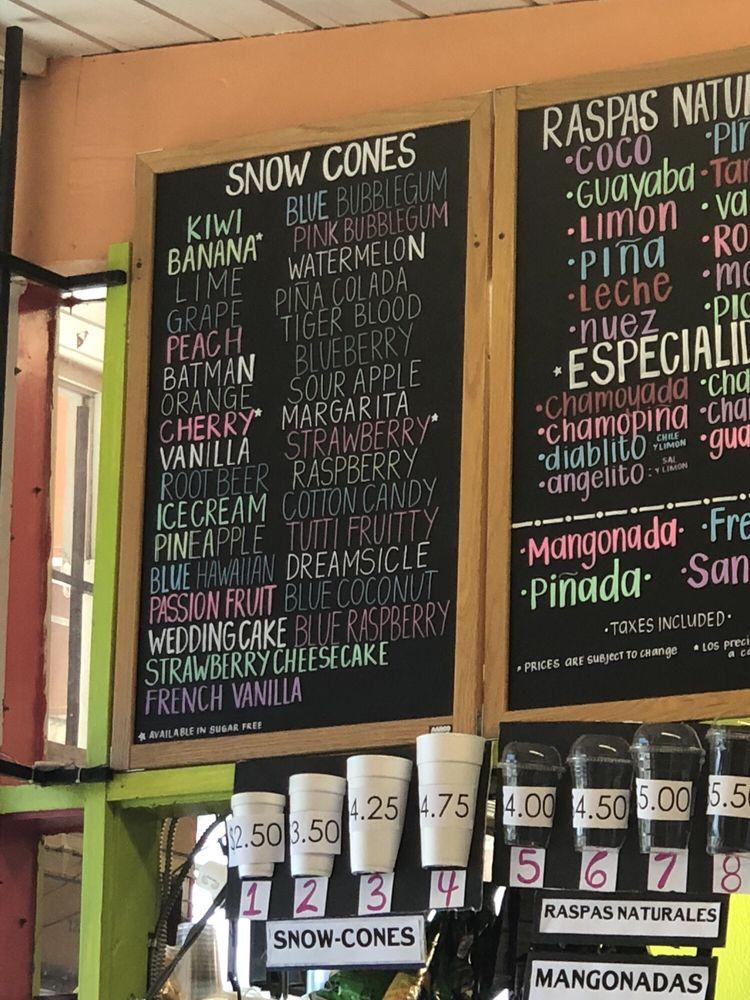 Menu at Refresqueria La Bahia desserts, Baytown
