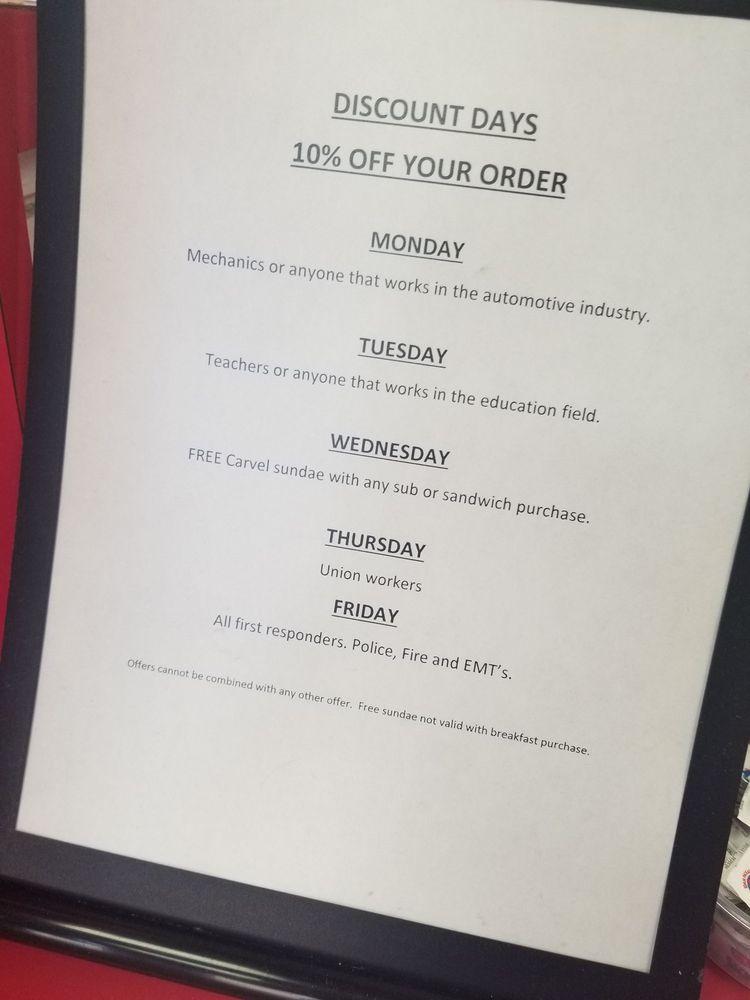 Menu at Sandwich Station restaurant, Woodbridge Township