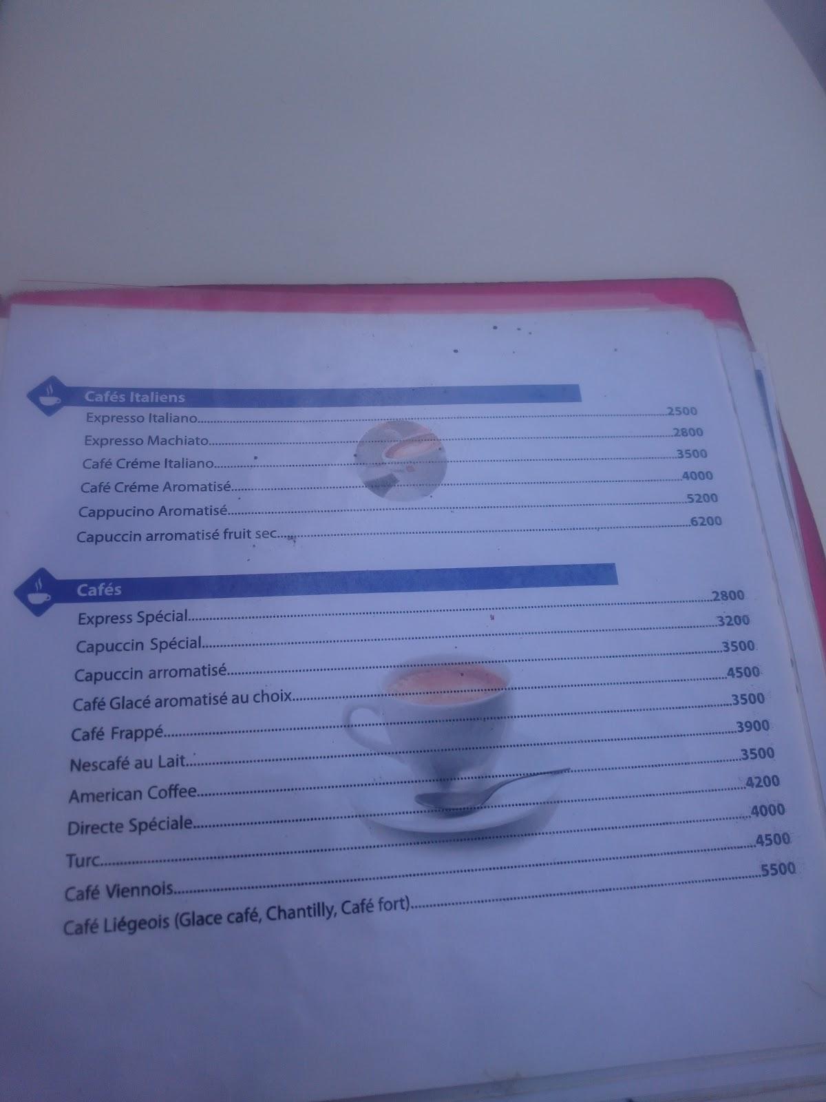 Menu au Via Vai restaurant, Ariana, V578+6C8