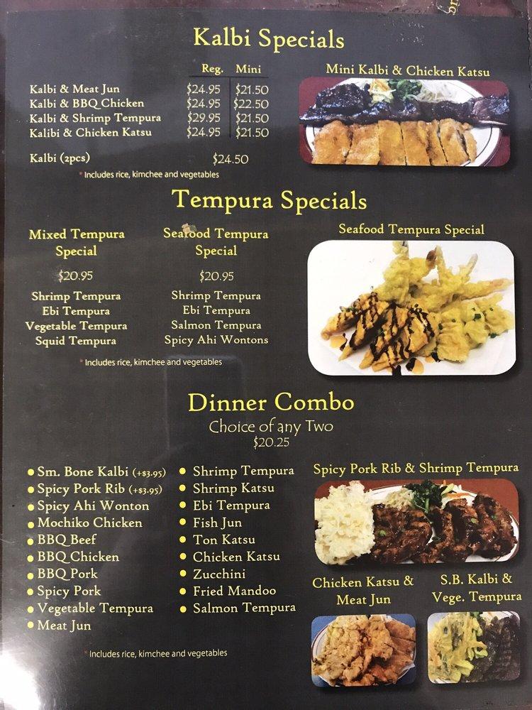 Menu at Kim Chee Restaurant 7, Aiea