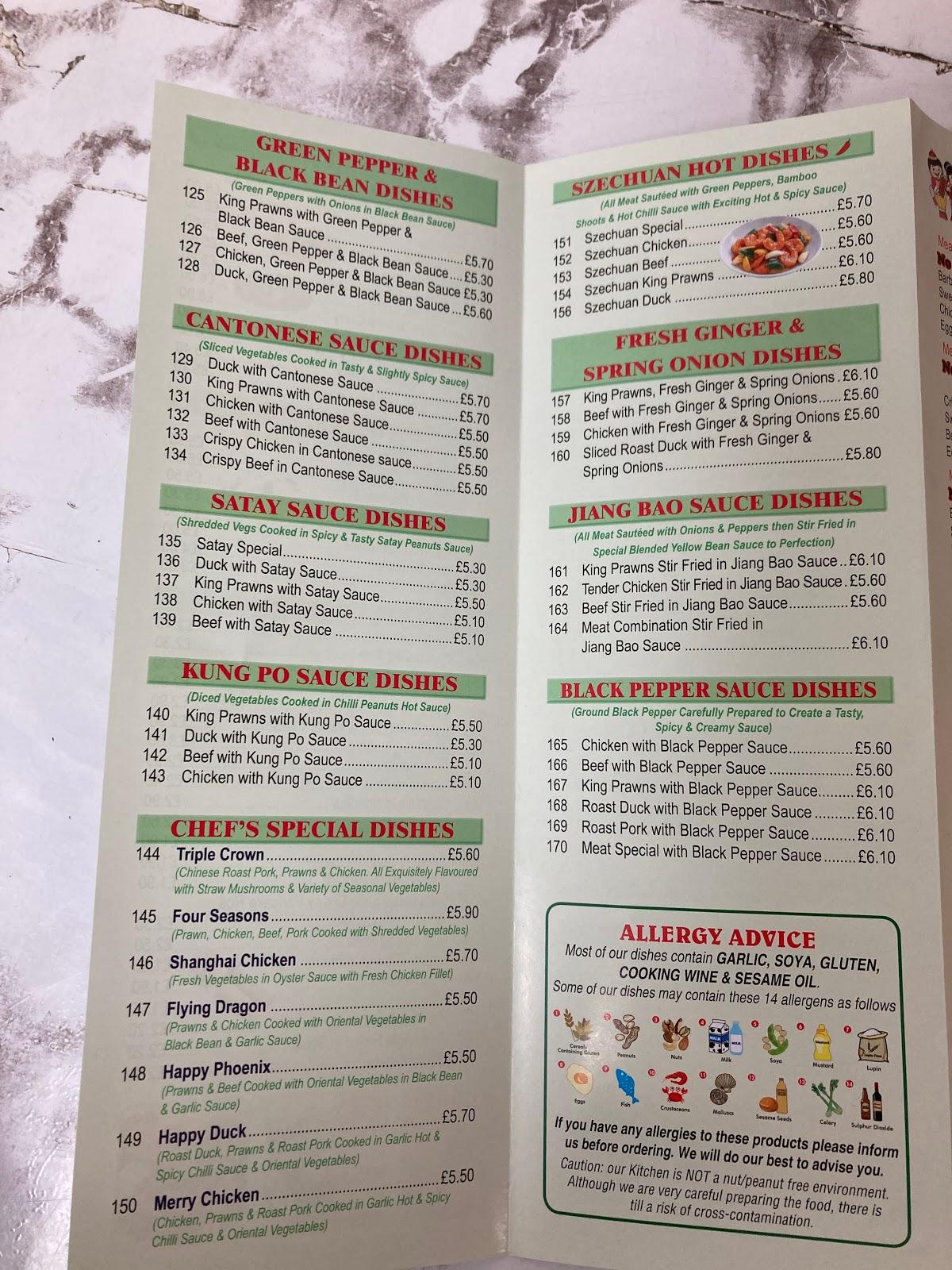 Menu at Mr Chef fast food, Albrighton, 62B High St