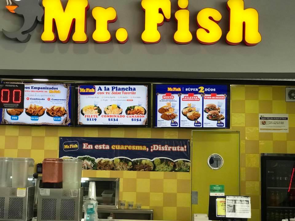 Menu at Mr. Fish restaurant, Monterrey, Av. Eugenio Garza Sada