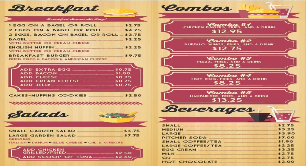 Menu at Backstage pub & bar, Woodmere