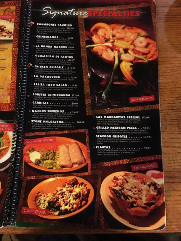 Menu at El Palenque restaurant, Eastlake, Vine St