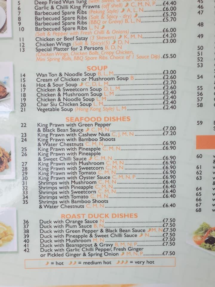 Menu at Fairhill Take Away Food Shops fast food, Hamilton