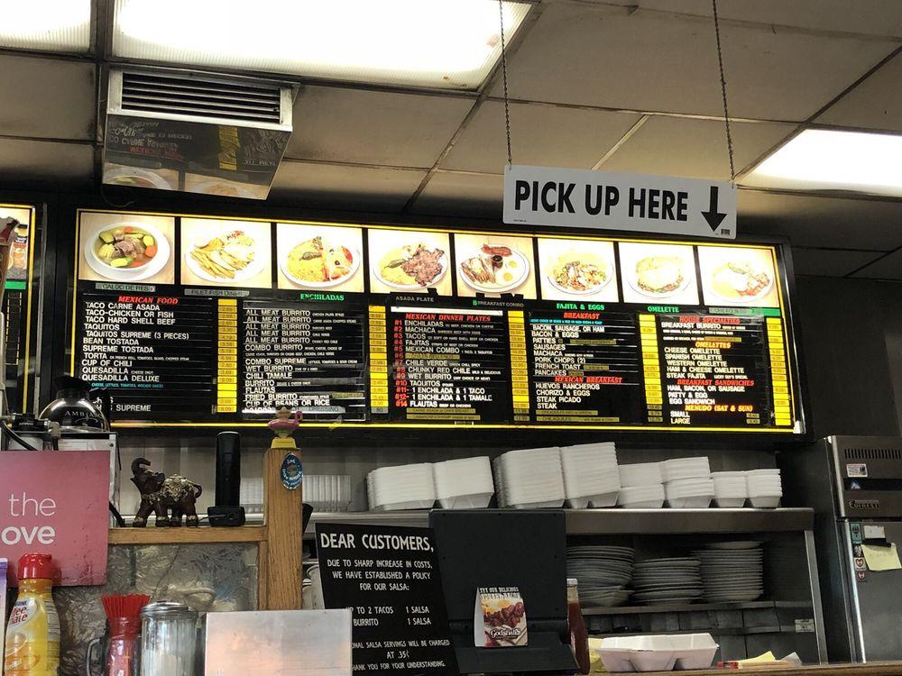 Menu at Lucky Guy's Burgers fast food, Commerce