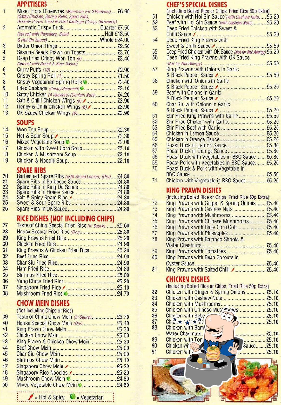 Taste Of China, Saltburn-by-the-Sea - Restaurant menu, prices and reviews