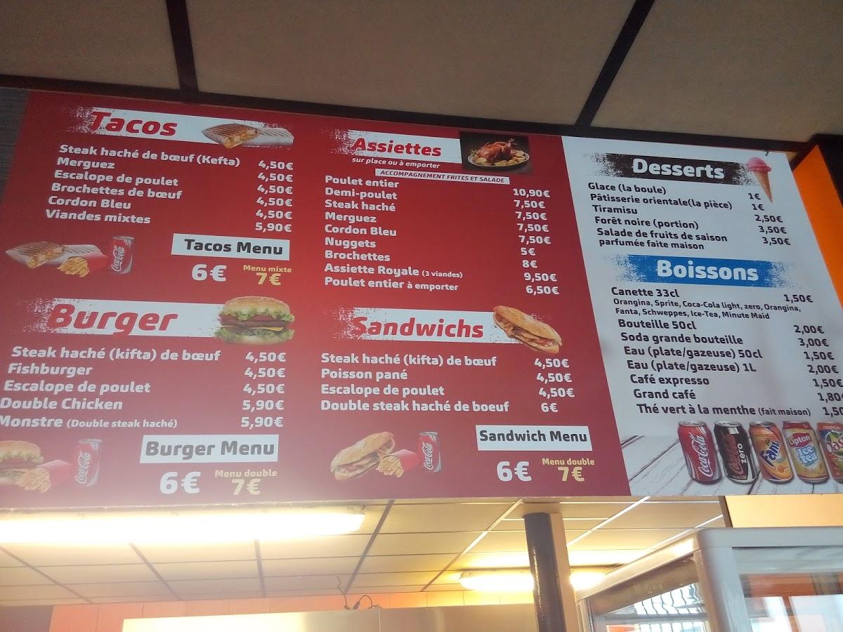 Menu at LE MAESTRO, Strasbourg