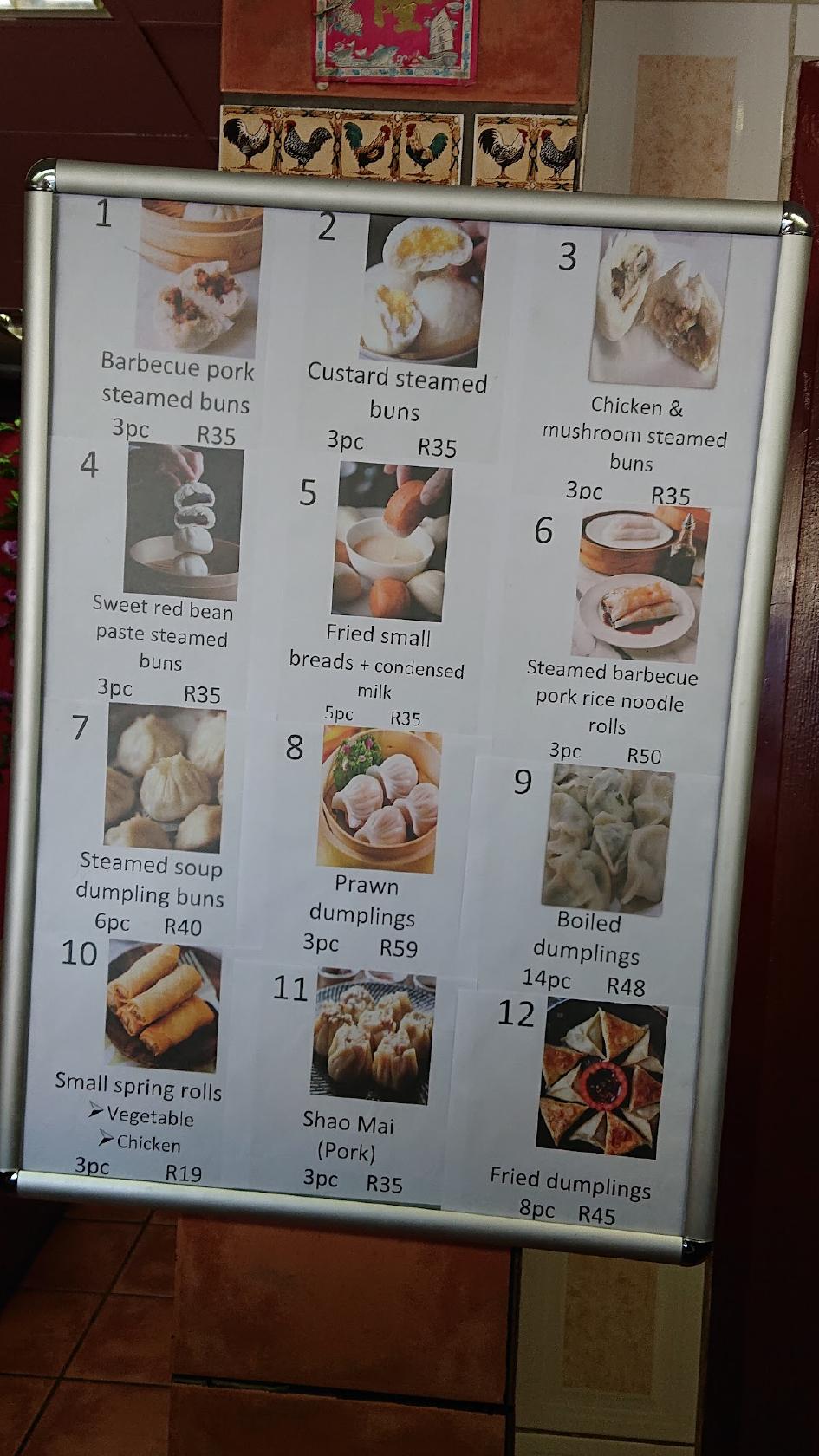 Menu at Kim Bo and Sushi waverley restaurant, Pretoria
