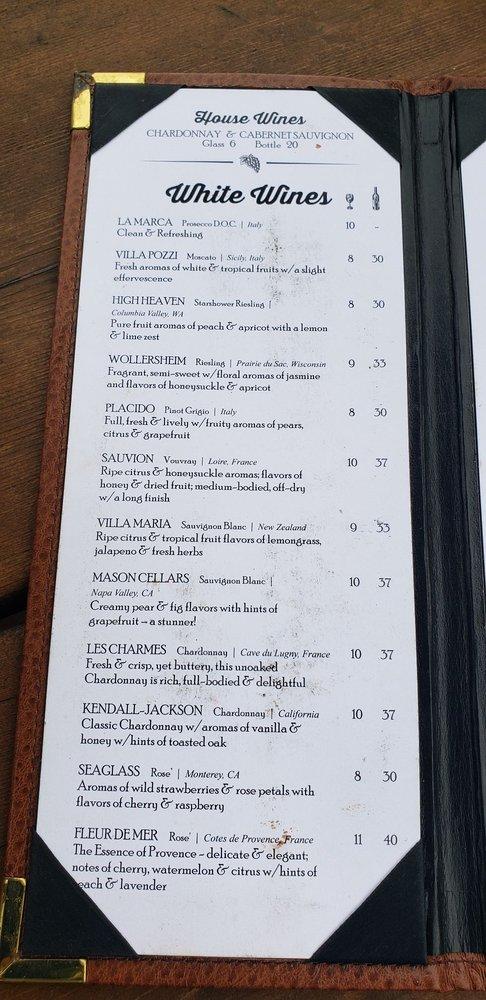 Menu at Muddy Waters Bar & Grill, Prescott
