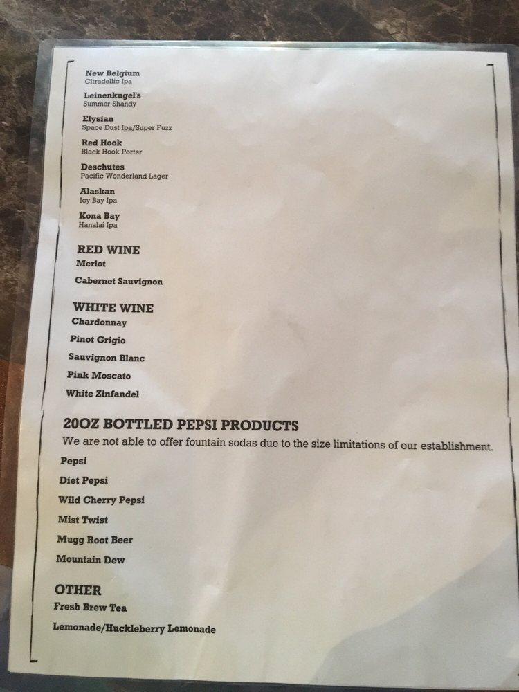 Menu at Penny's Pit Gourmet Burgers (Rathdrum) pub & bar, Rathdrum