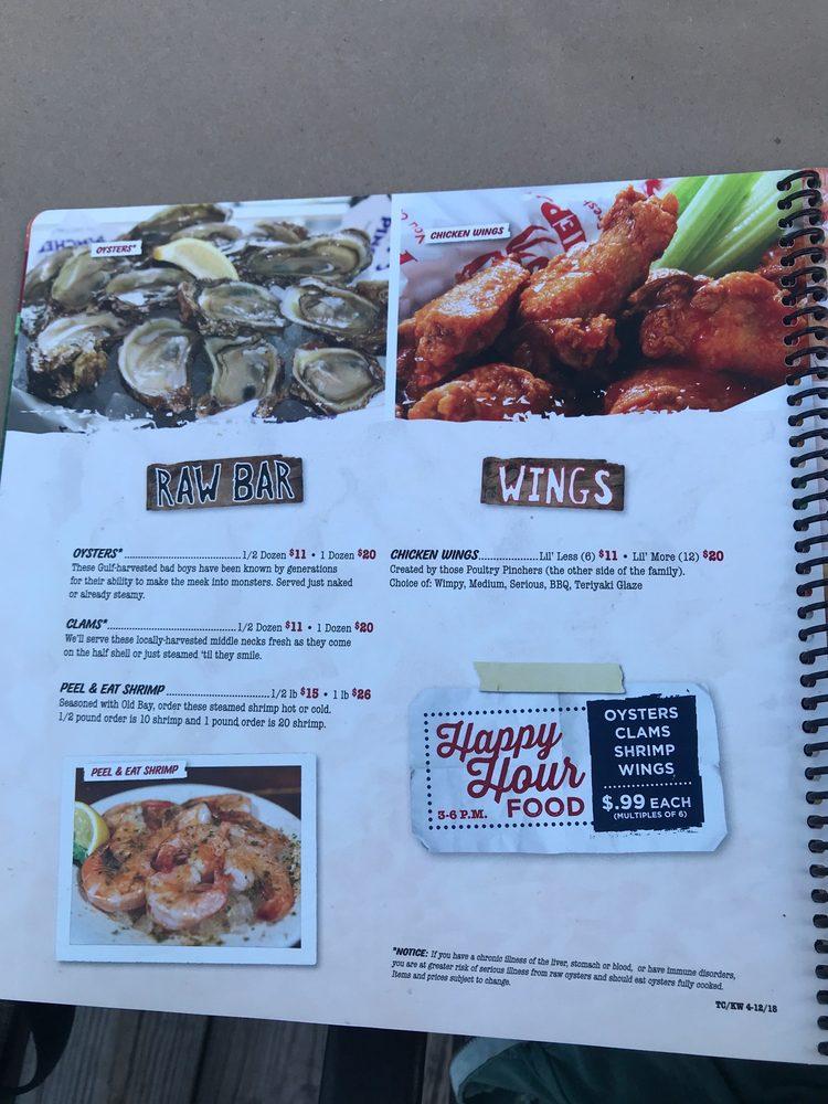 Menu at Pinchers restaurant, Naples, 5th Ave S