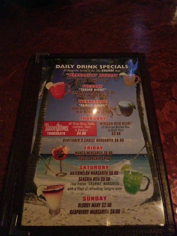 Menu at Valle Luna restaurant, Phoenix, W Bell Rd