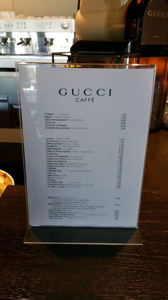 Menu da Gucci Caffè caffè bar, Leccio
